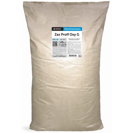 Порошковый кислородный отбеливатель для белья ZAZ Proff Oxy G, 20 кг, арт. 842-20 ⭐ - купить в ...