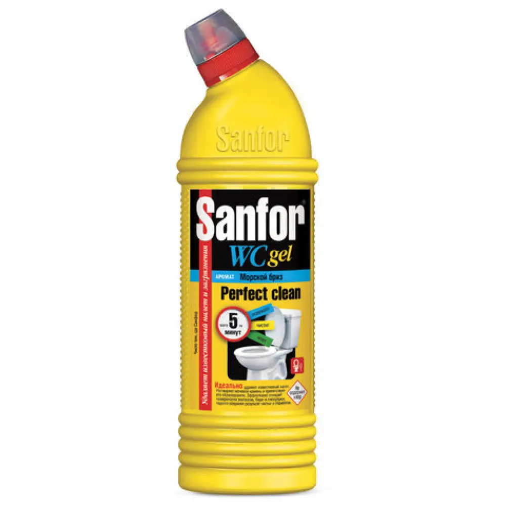 Средство для уборки туалета 750 г, SANFOR WC gel (Санфор гель) 'Морской бриз', 1549 ⭐ - купить в ...